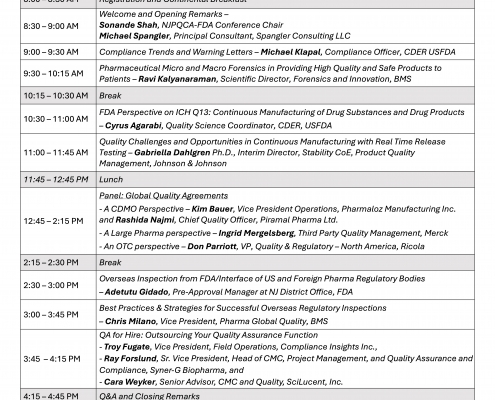 NJPQCA – FDA Conference – New Jersey Pharmaceutical Quality Control ...
